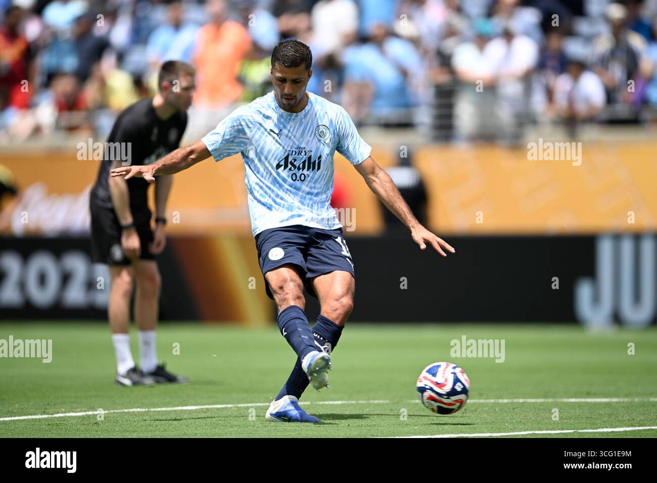 Manchester City's Rodri warms up before the Club World Cup Group G ...