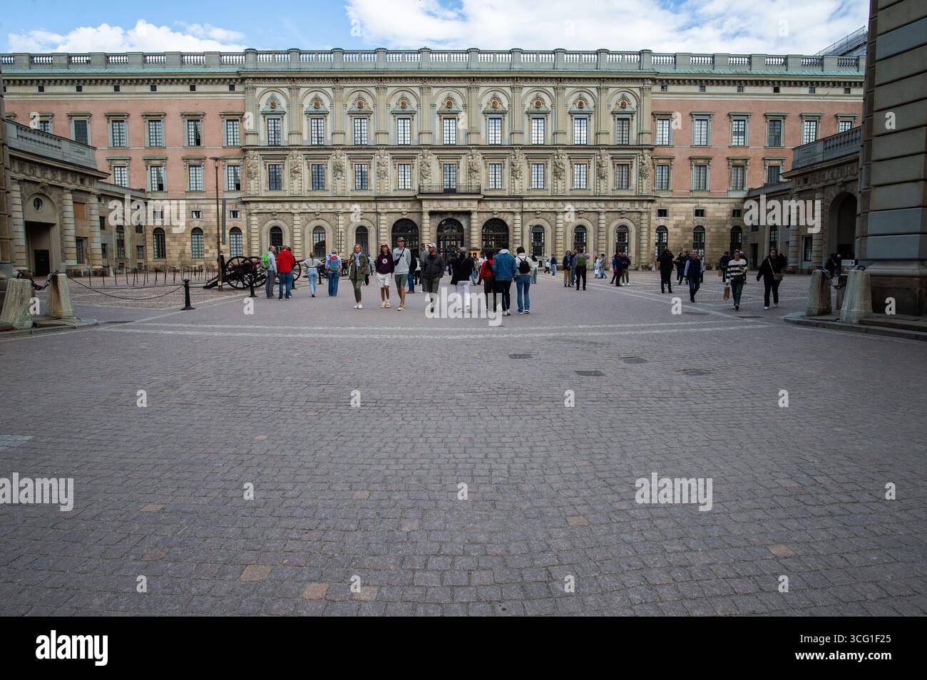 Exterior view of the Royal Palace in Stockholm, August 25, 2025, Sweden ...