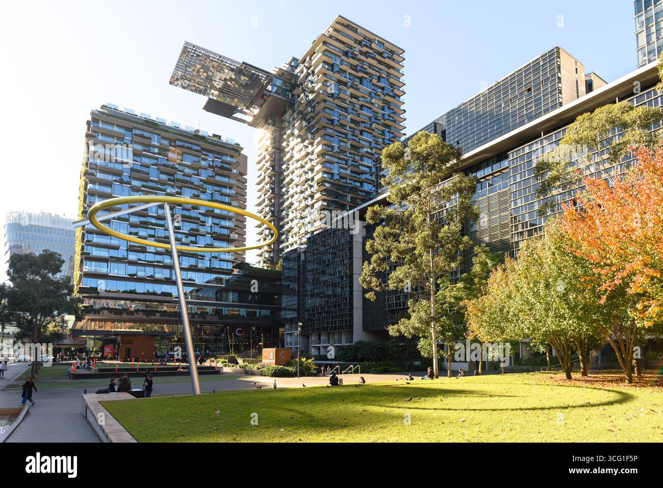 The One Central Park building with its vertical garden in Sydney Stock ...