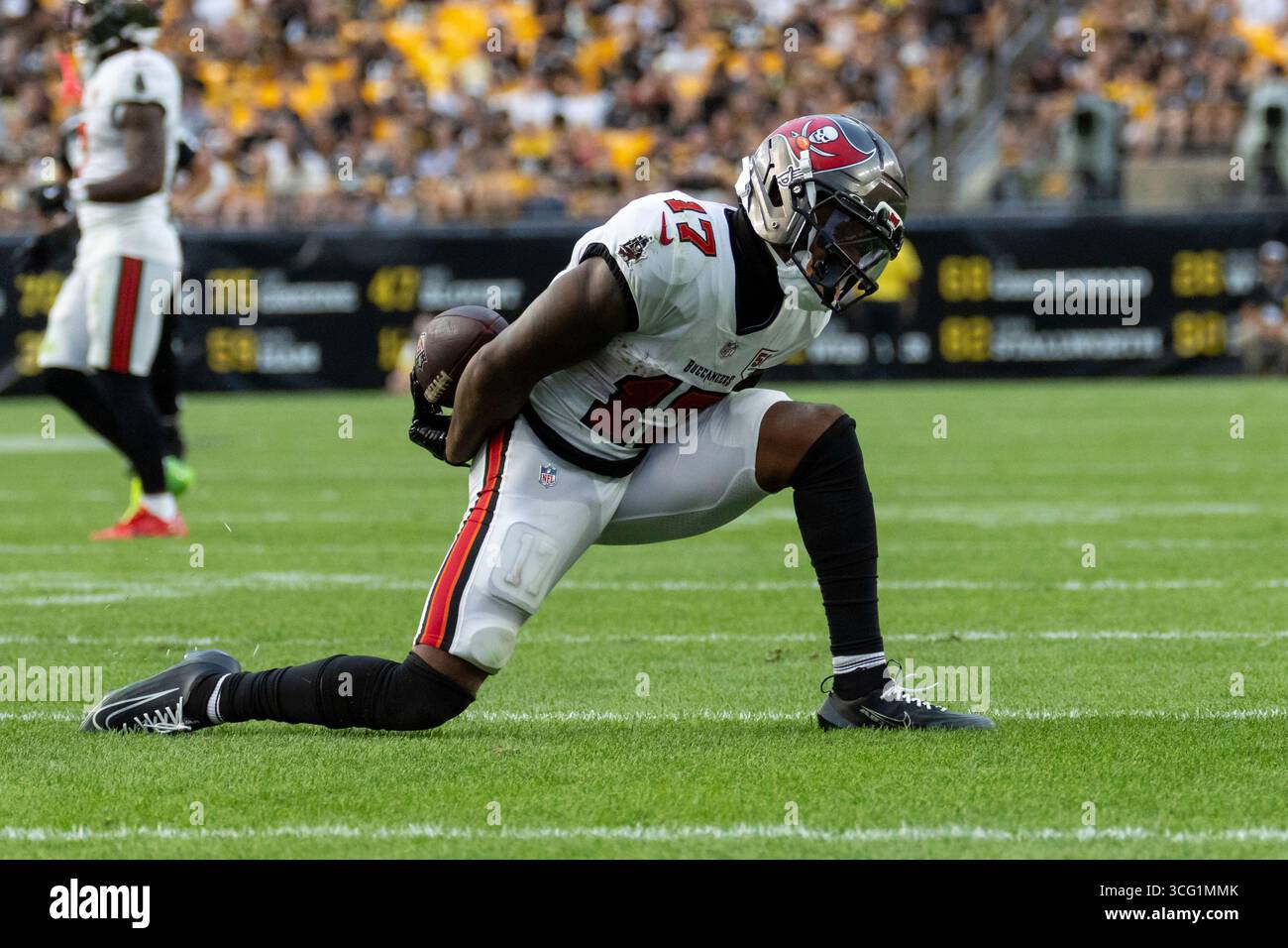 Tampa Bay Buccaneers wide receiver Sterling Shepard (17) reacts after a ...