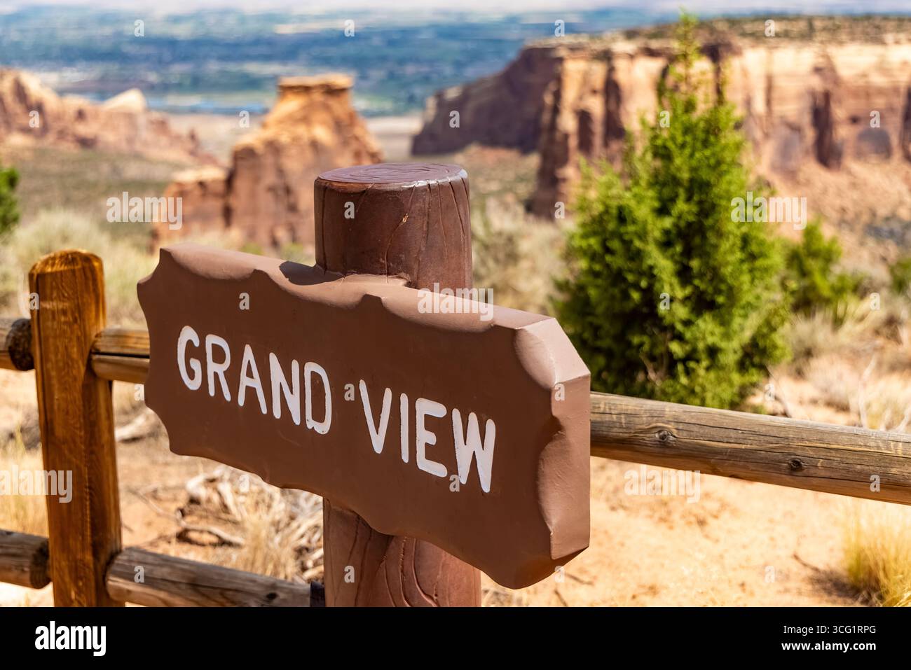 Grand View in Colorado National Monument, Colorado, USA Stock Photo - Alamy