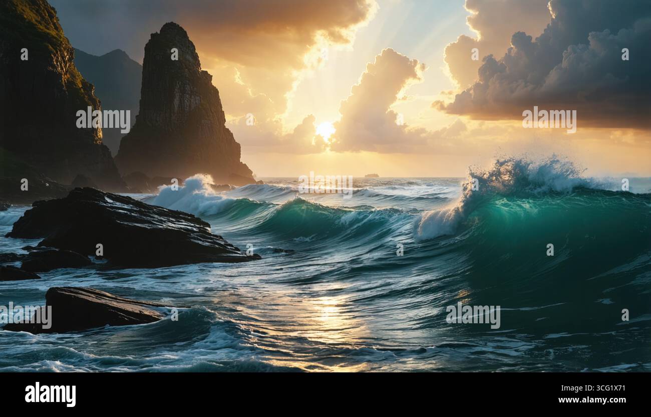 Cinematic sea Stock Vector Images - Alamy