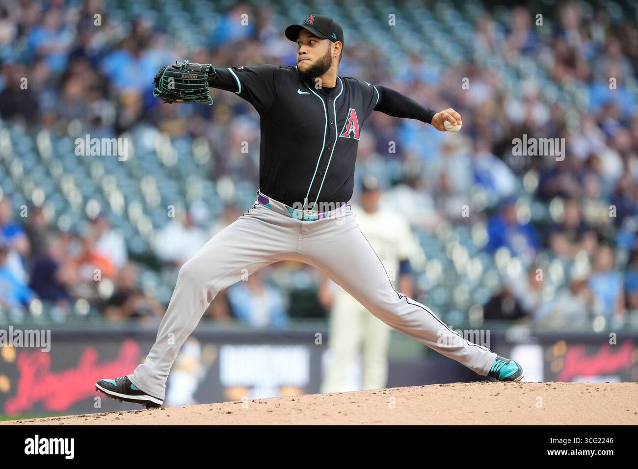 Arizona Diamondbacks' Eduardo Rodriguez pitches during the first inning ...