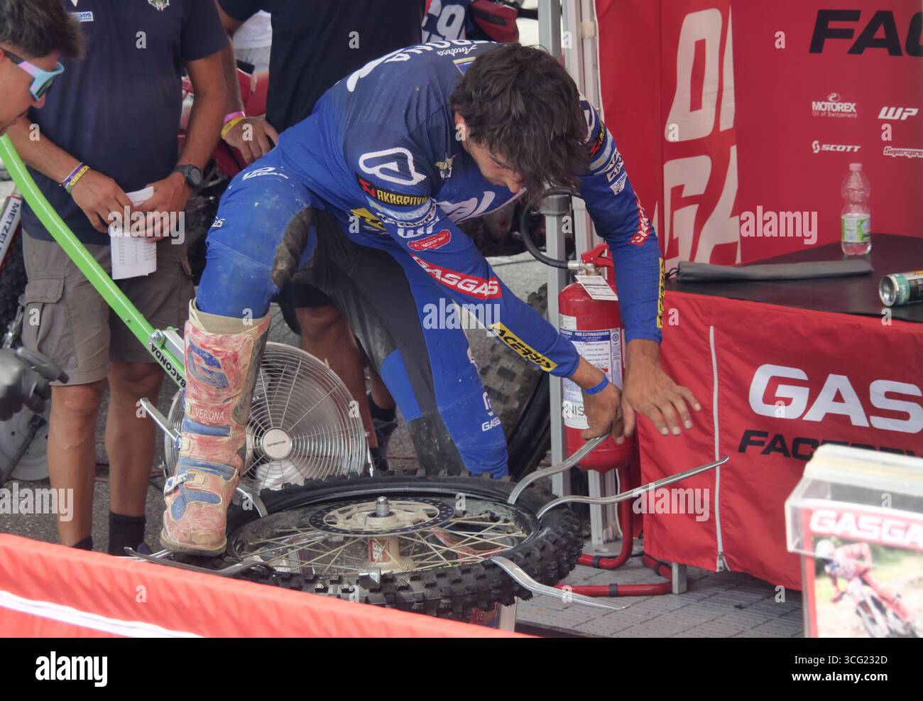 Driver team Ktm Andrea Verona in the paddock at the 2025 Enduro World ...