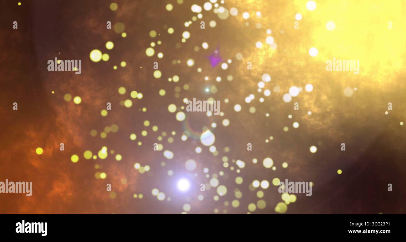 Particles floating swirling in space hi-res stock photography and ...