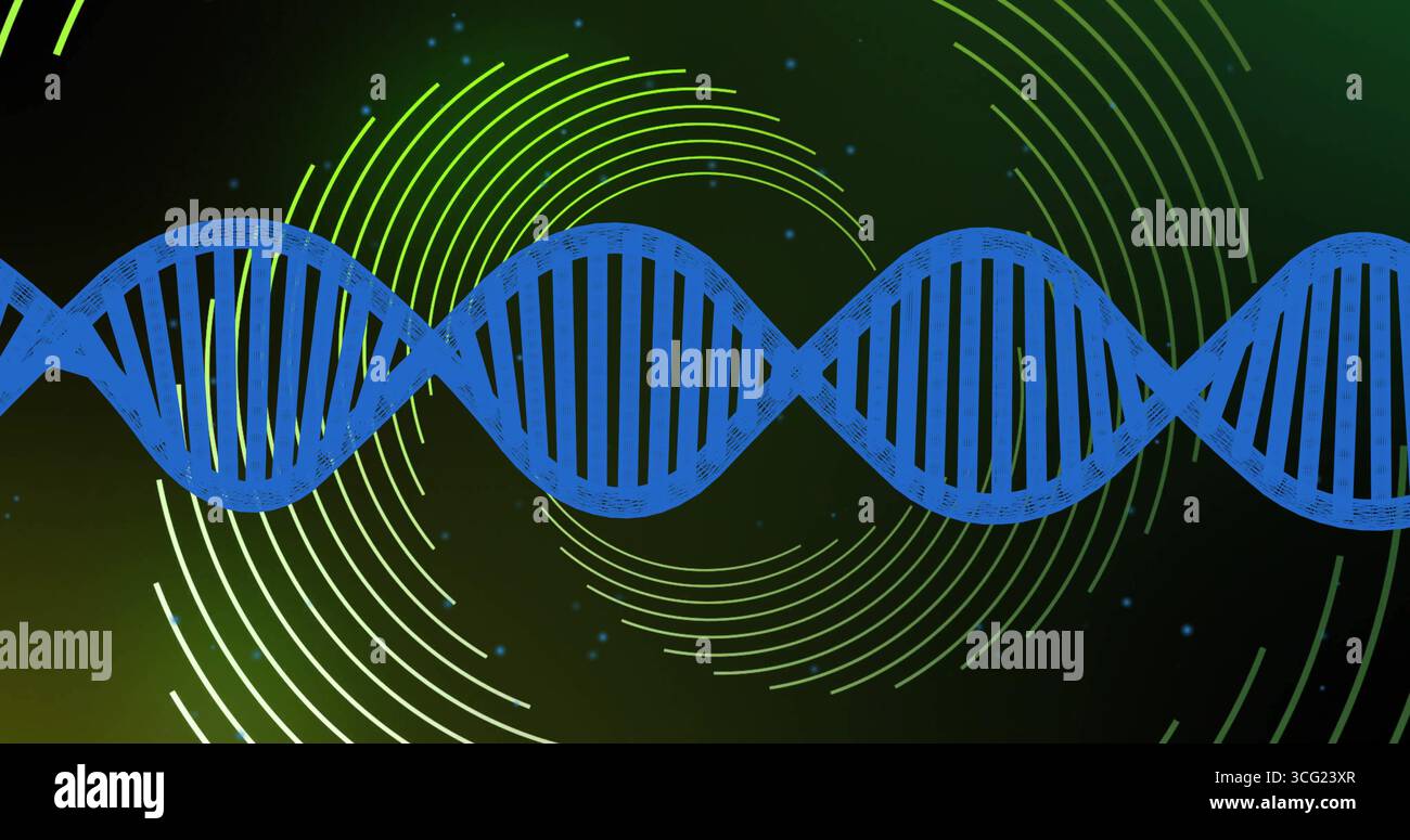 Spanning blue dna helix hi-res stock photography and images - Alamy