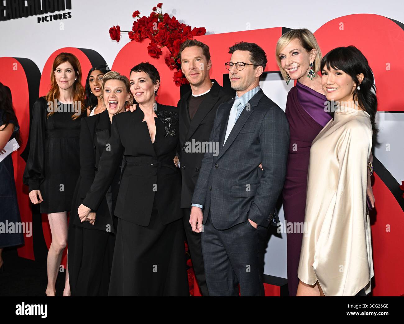 Belinda Bromilow, from left, Sunita Mani, Kate McKinnon, Olivia Colman ...