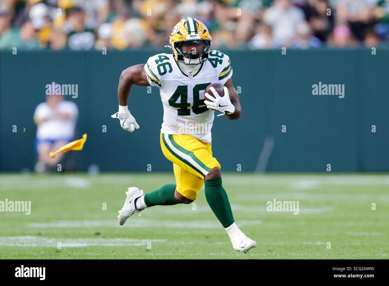 Green Bay Packers running back Amar Johnson (46) rushes during a ...