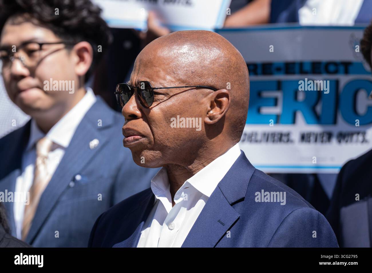 Mayor Eric Adams attends rally as small business owners endorsed him ...