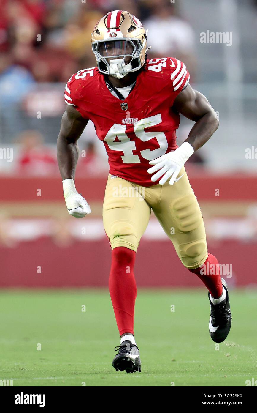 San Francisco 49ers linebacker Nick Martin (45) defends during an NFL ...