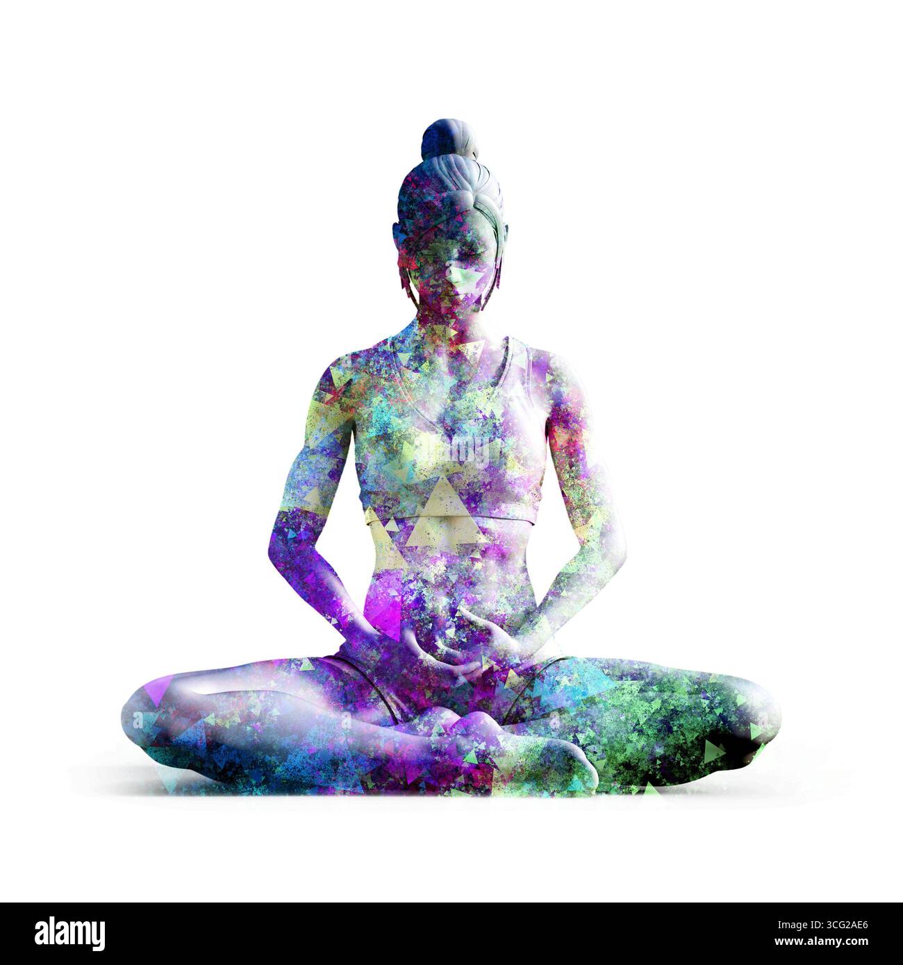 Mindfulness Meditation Awareness of Feelings and Emotions Stock Photo ...