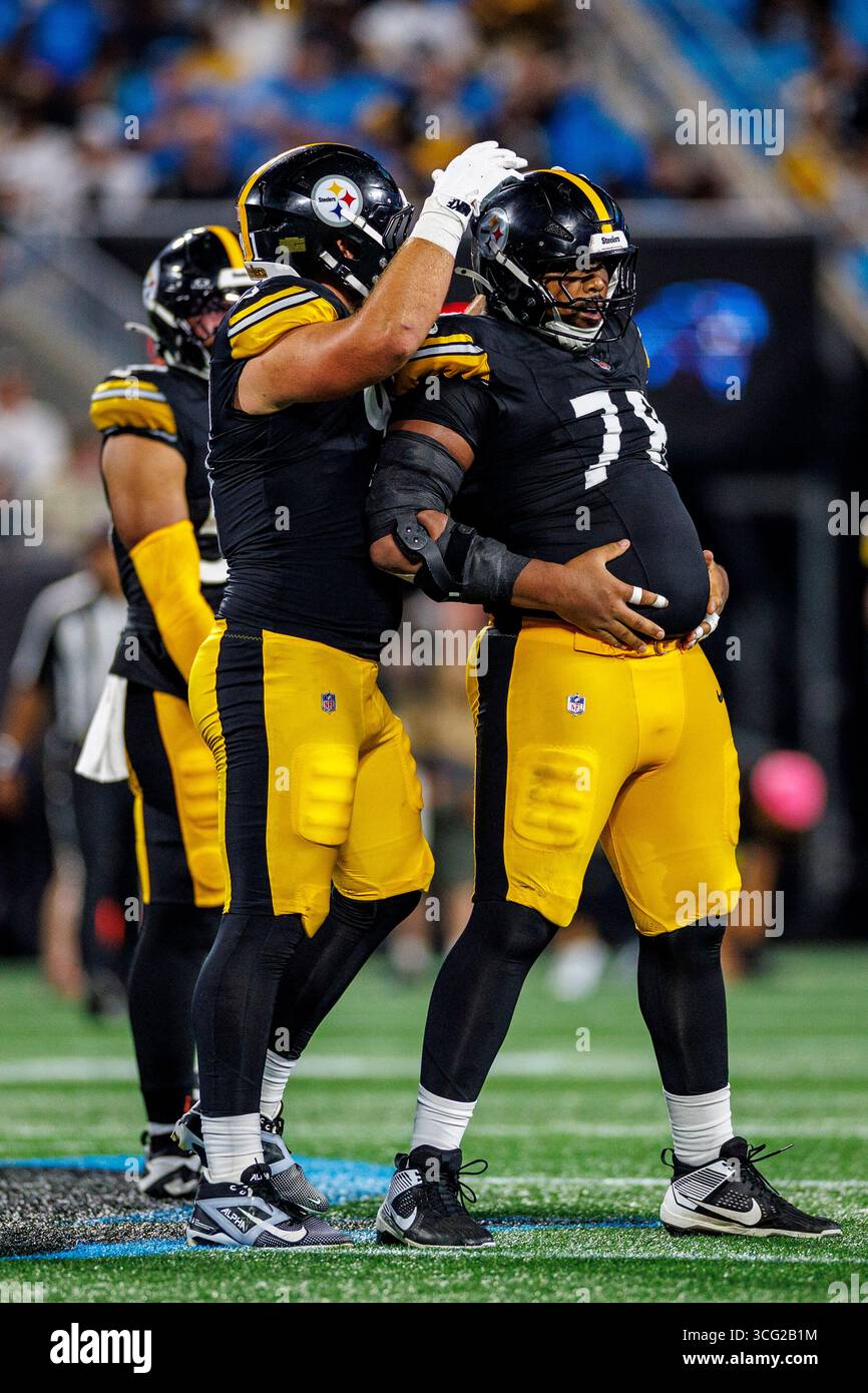 Pittsburgh Steelers defensive end Yahya Black (78) celebrates a sack ...