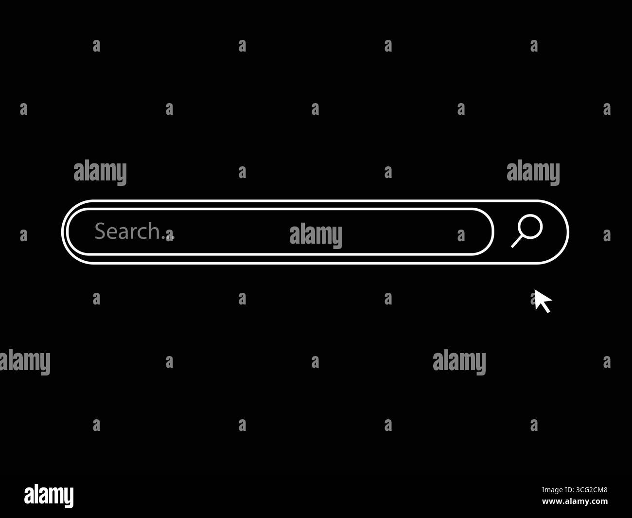 Search bar on mobile Stock Vector Images - Alamy