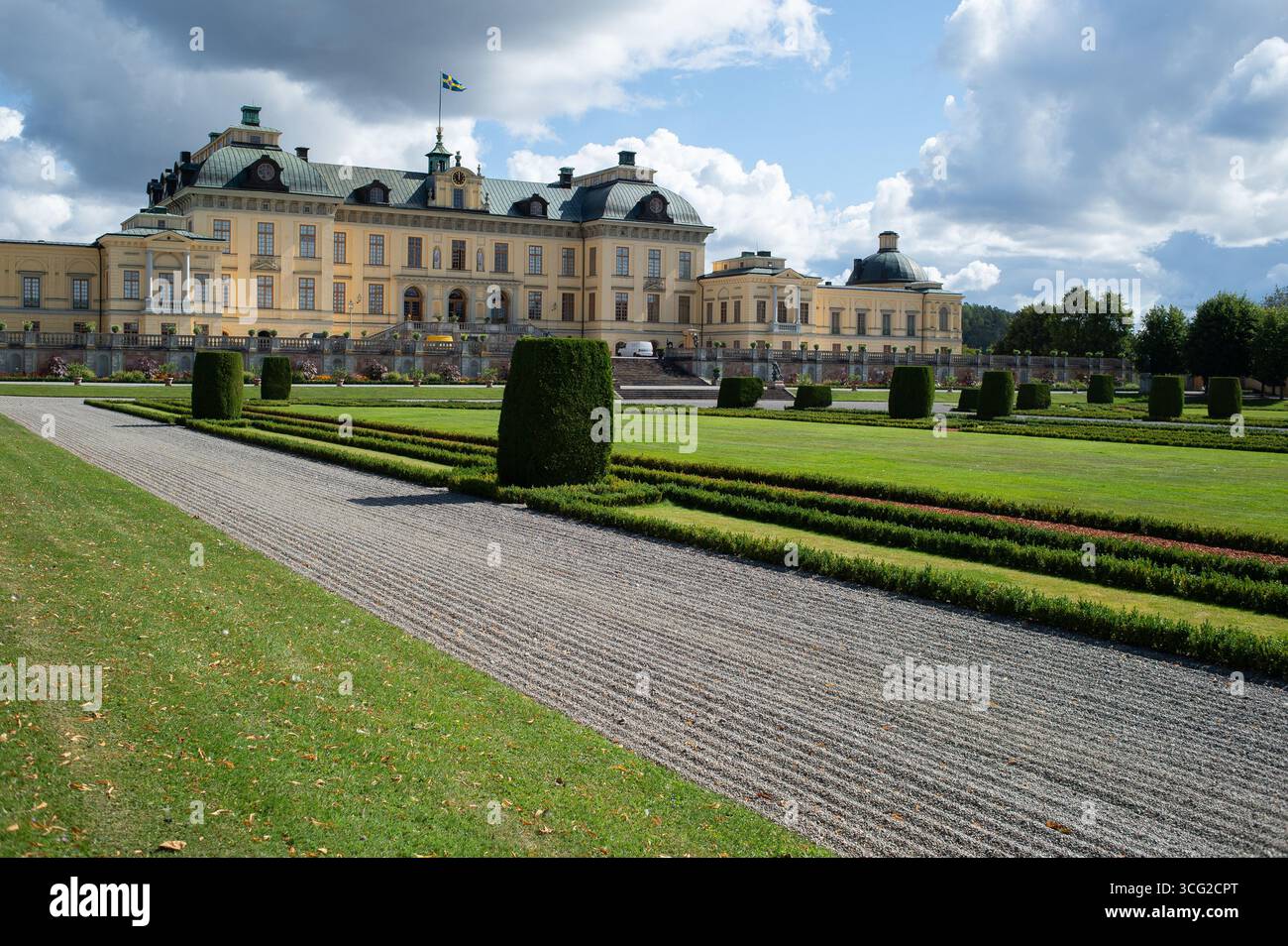 View of Drottningholm Palace, one of Sweden’s royal residences and a ...