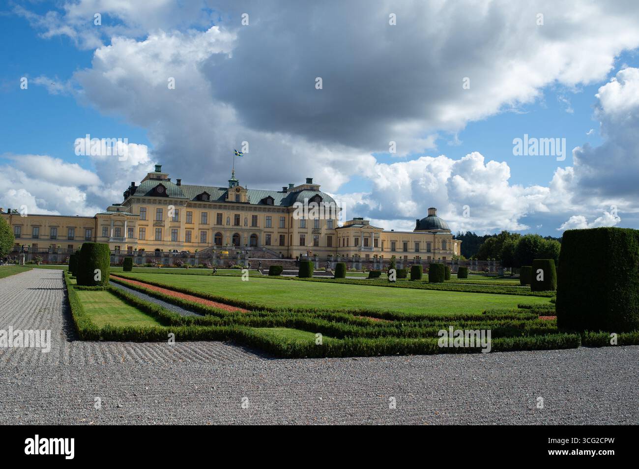 View of Drottningholm Palace, one of Sweden’s royal residences and a ...