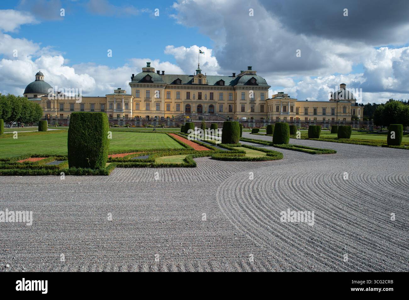 View of Drottningholm Palace, one of Sweden’s royal residences and a ...