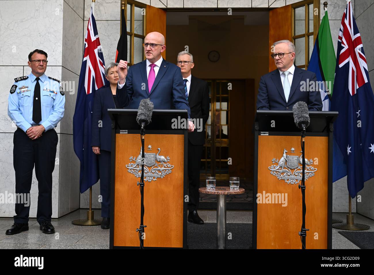 Australian Prime Minister Anthony Albanese and Director-General of ASIO ...