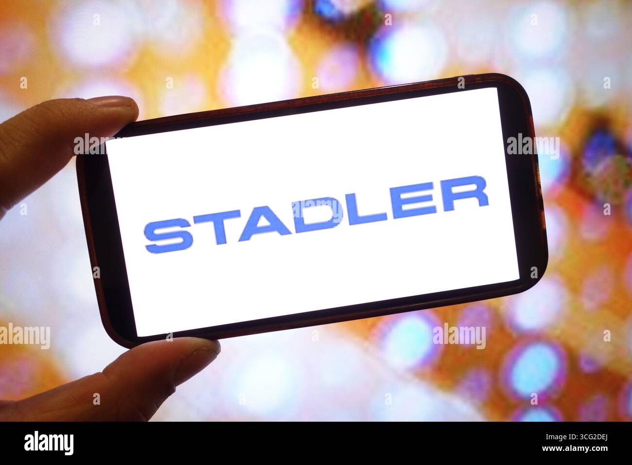 In this photo illustration, a Stadler Rail company logo is seen ...