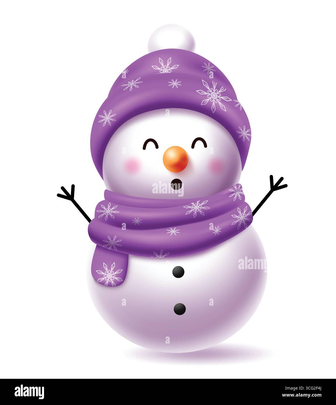 Cute snowman clipart character perfect for the celebration of merry ...