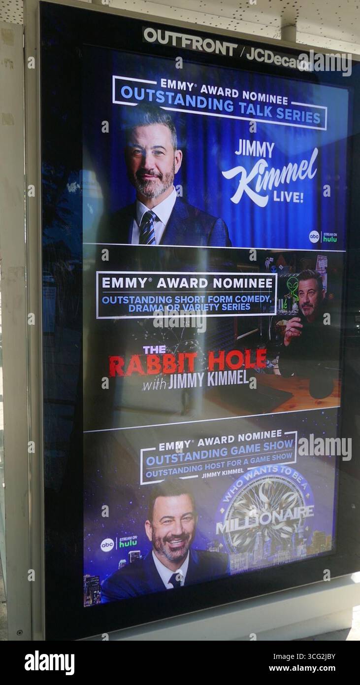 Los Angeles, California, USA 20th August 2025 Jimmy Kimmel Live Emmys ...