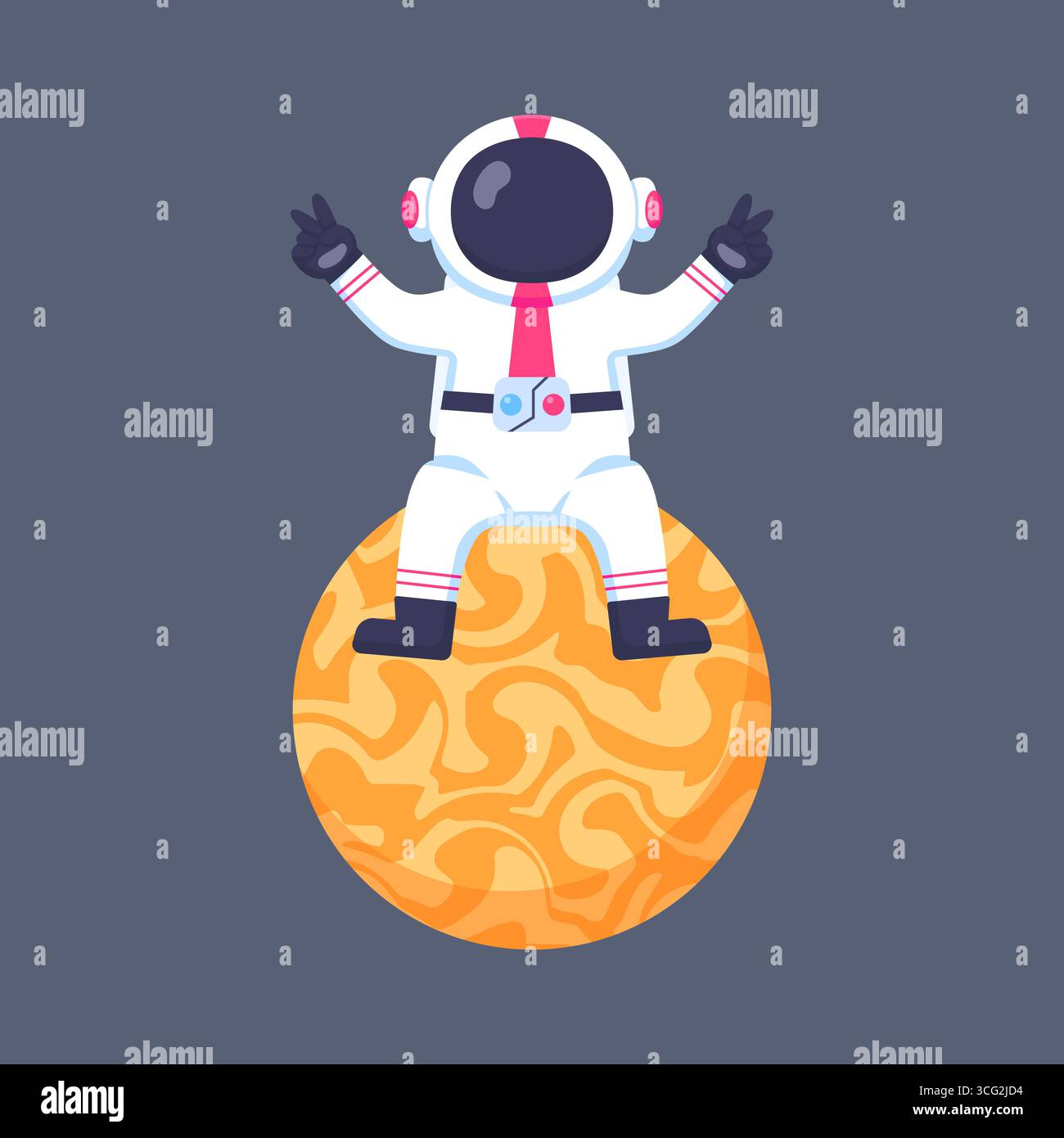 Astronaut on rocket Stock Vector Images - Alamy