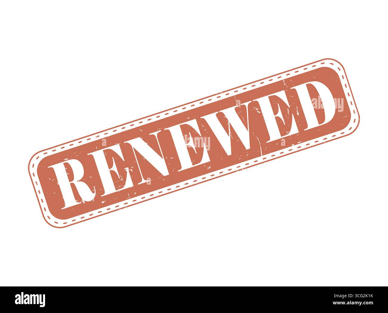 Renewed rubber stamp hi-res stock photography and images - Alamy
