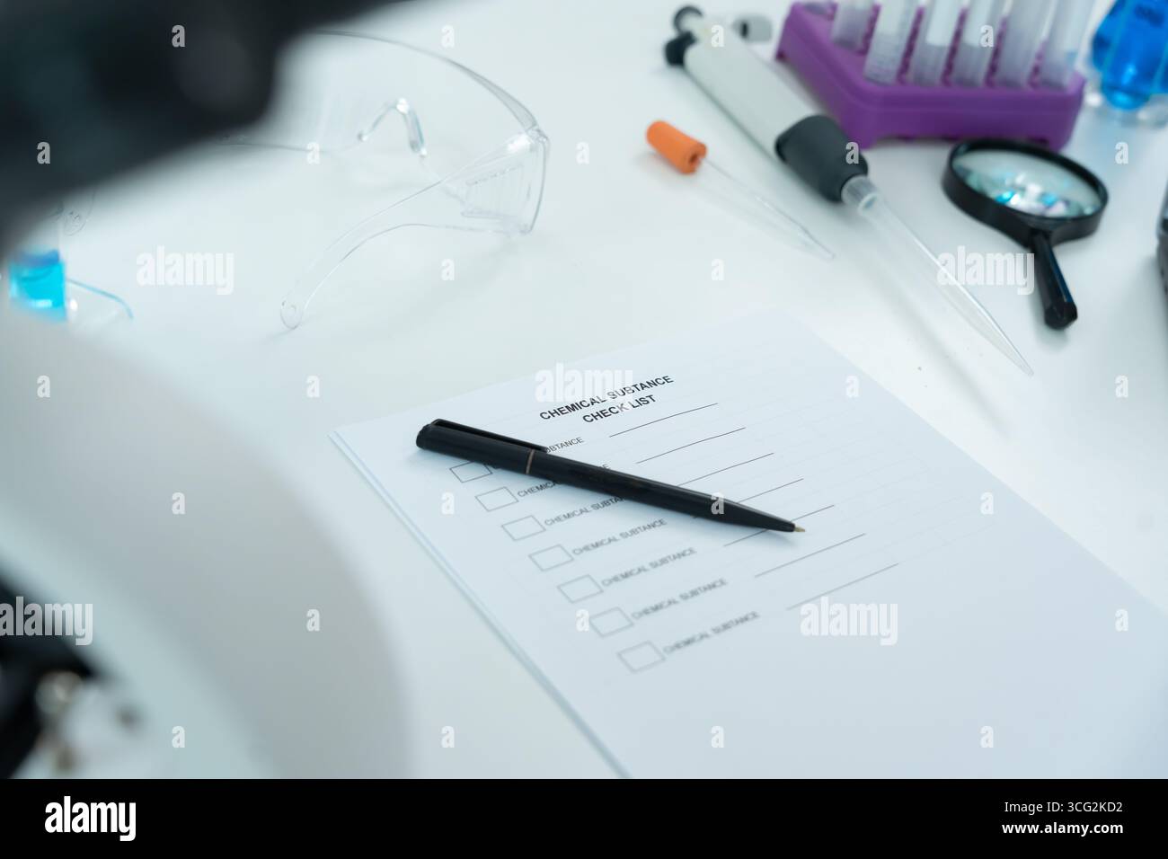 Chemical substance check list for chemical food residues in laboratory ...