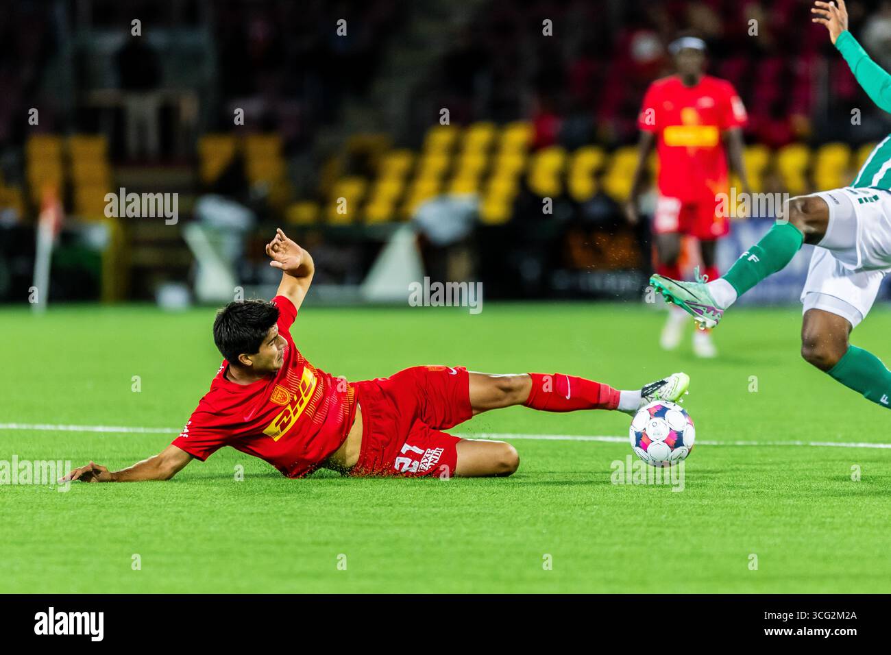 Farum, Denmark. 25th Aug, 2025. Zidan Sertdemir (21) of FC ...
