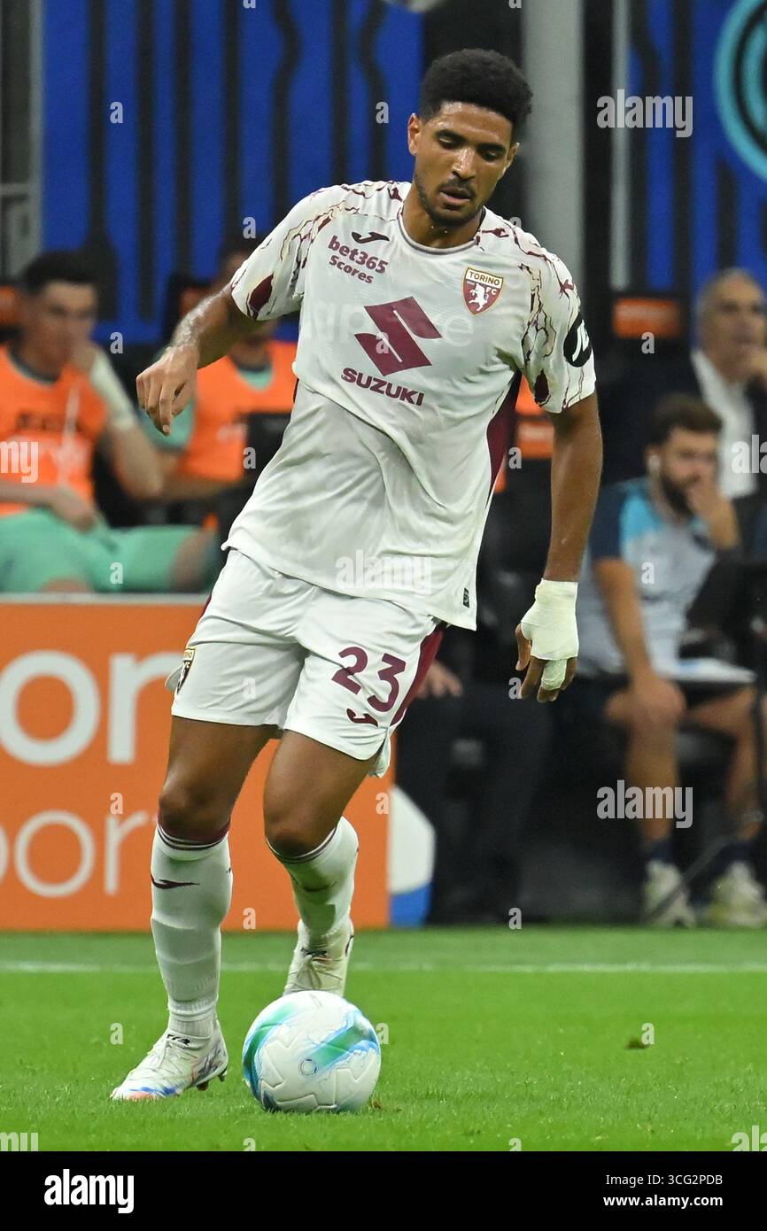 Saul Coco of Torino during the serie A match between FC Inter v Torino FC at San Siro stadium ...
