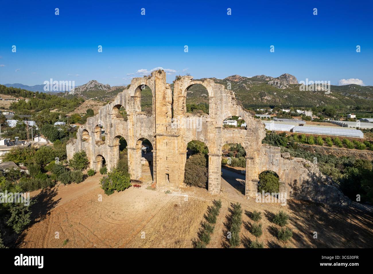 Aspendos ancient city theater drone hi-res stock photography and images ...