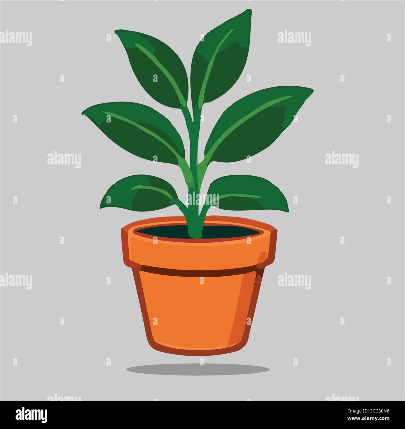 Green home house plants Stock Vector Images - Alamy