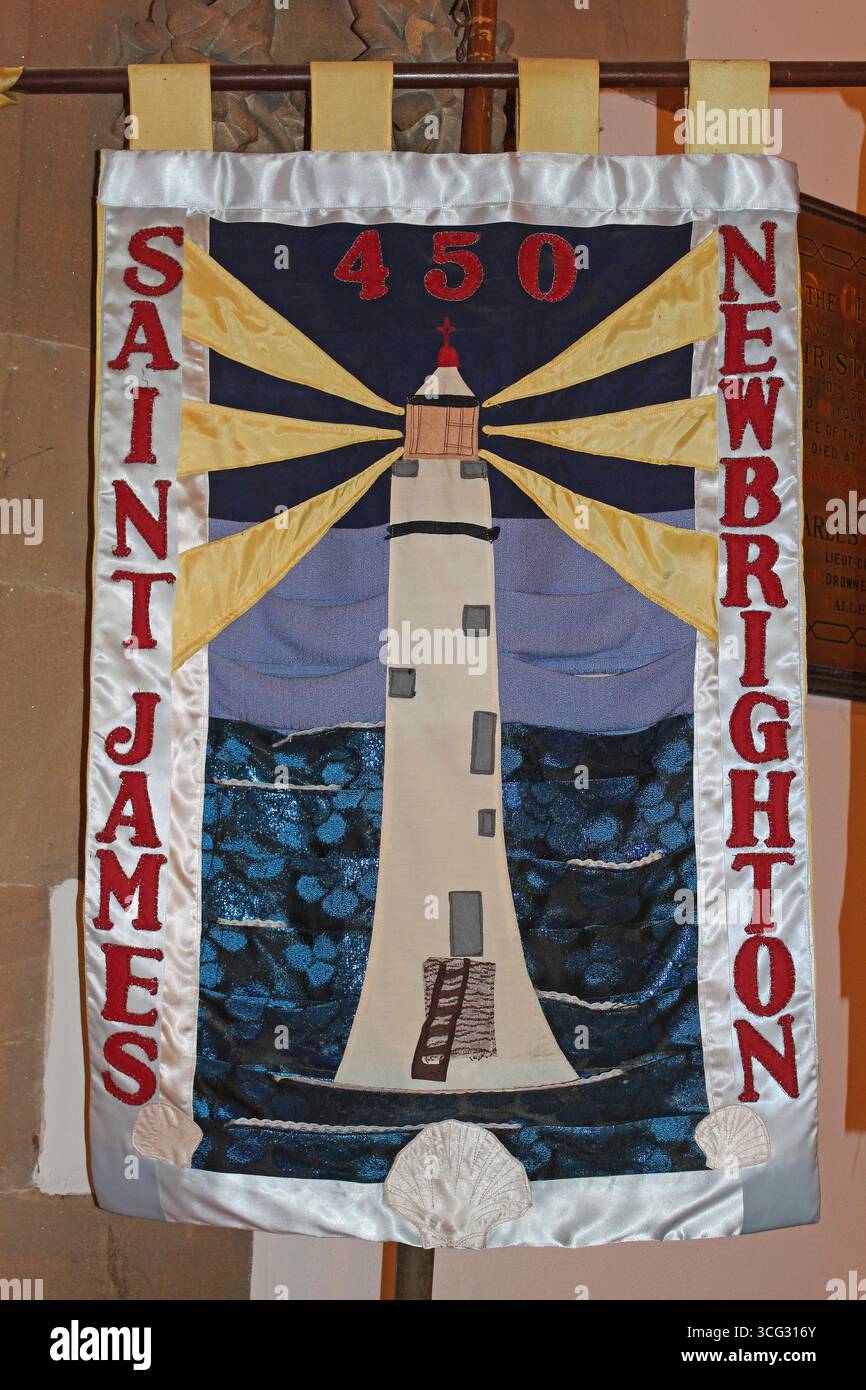 Church Banner Showing New Brighton Lighthouse in St James' Church, New ...
