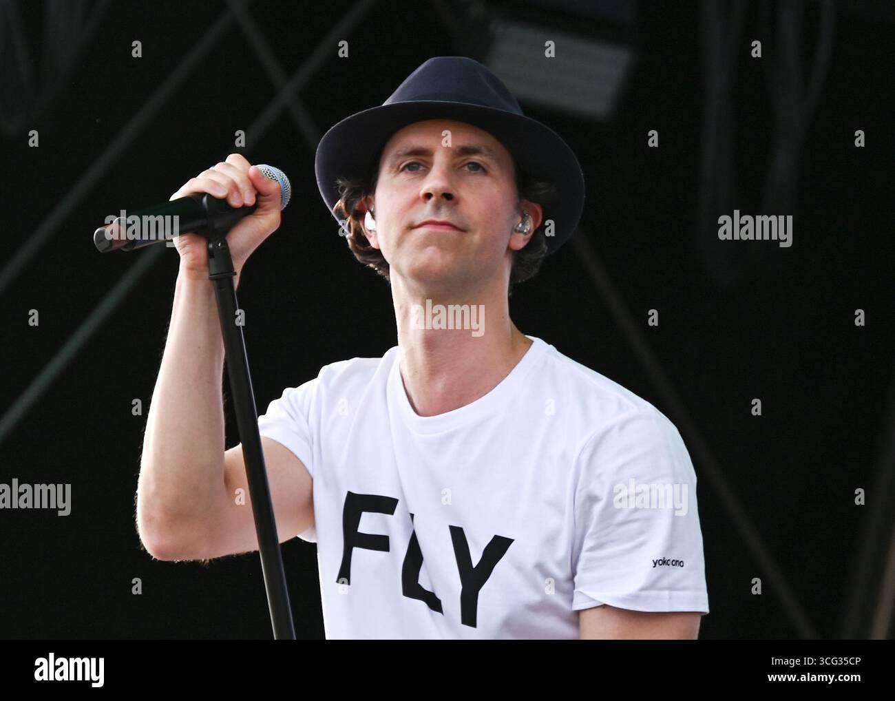 ***Editorial Use Only*** Maximo Park (Paul Smith) on stage during “Big ...