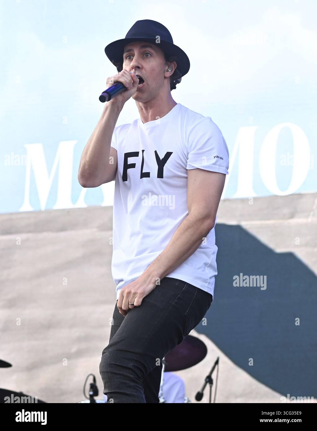 ***Editorial Use Only*** Maximo Park (Paul Smith) on stage during “Big ...