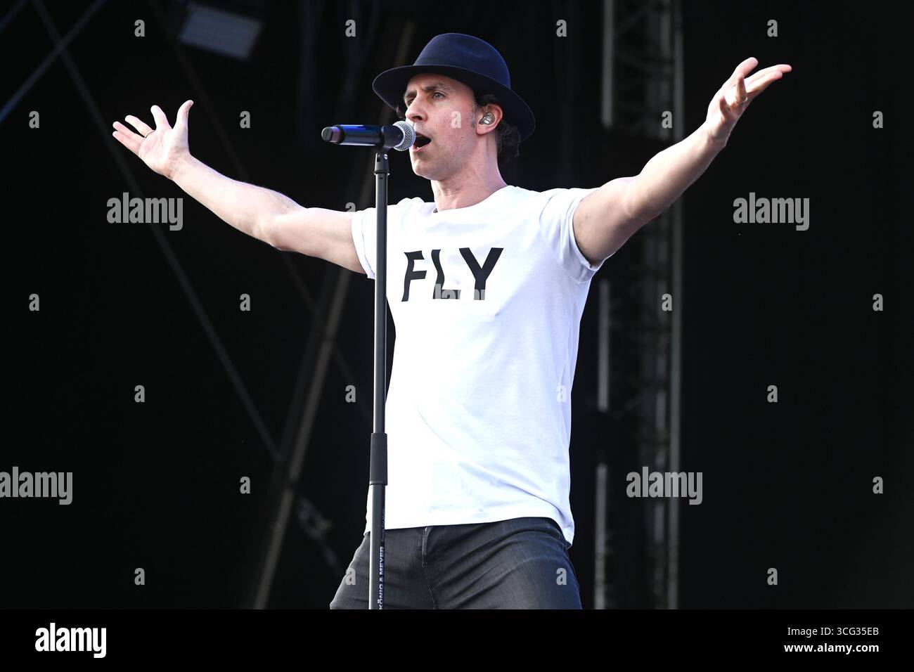 ***Editorial Use Only*** Maximo Park (Paul Smith) on stage during “Big ...