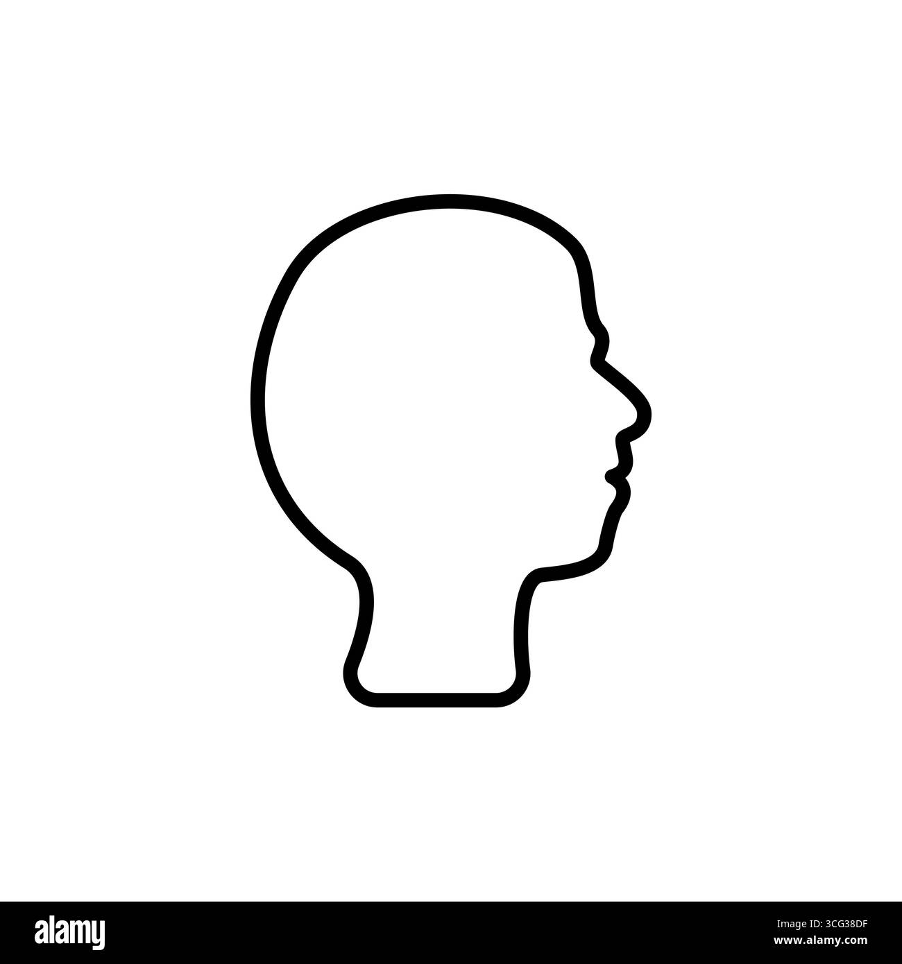 Side view outline human Stock Vector Images - Alamy