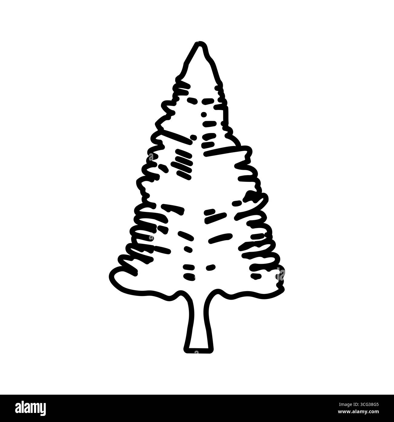 Woodland tree line Stock Vector Images - Alamy