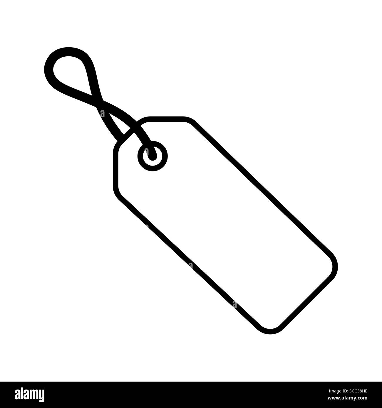 Coupon line icon simple Black and White Stock Photos & Images - Alamy