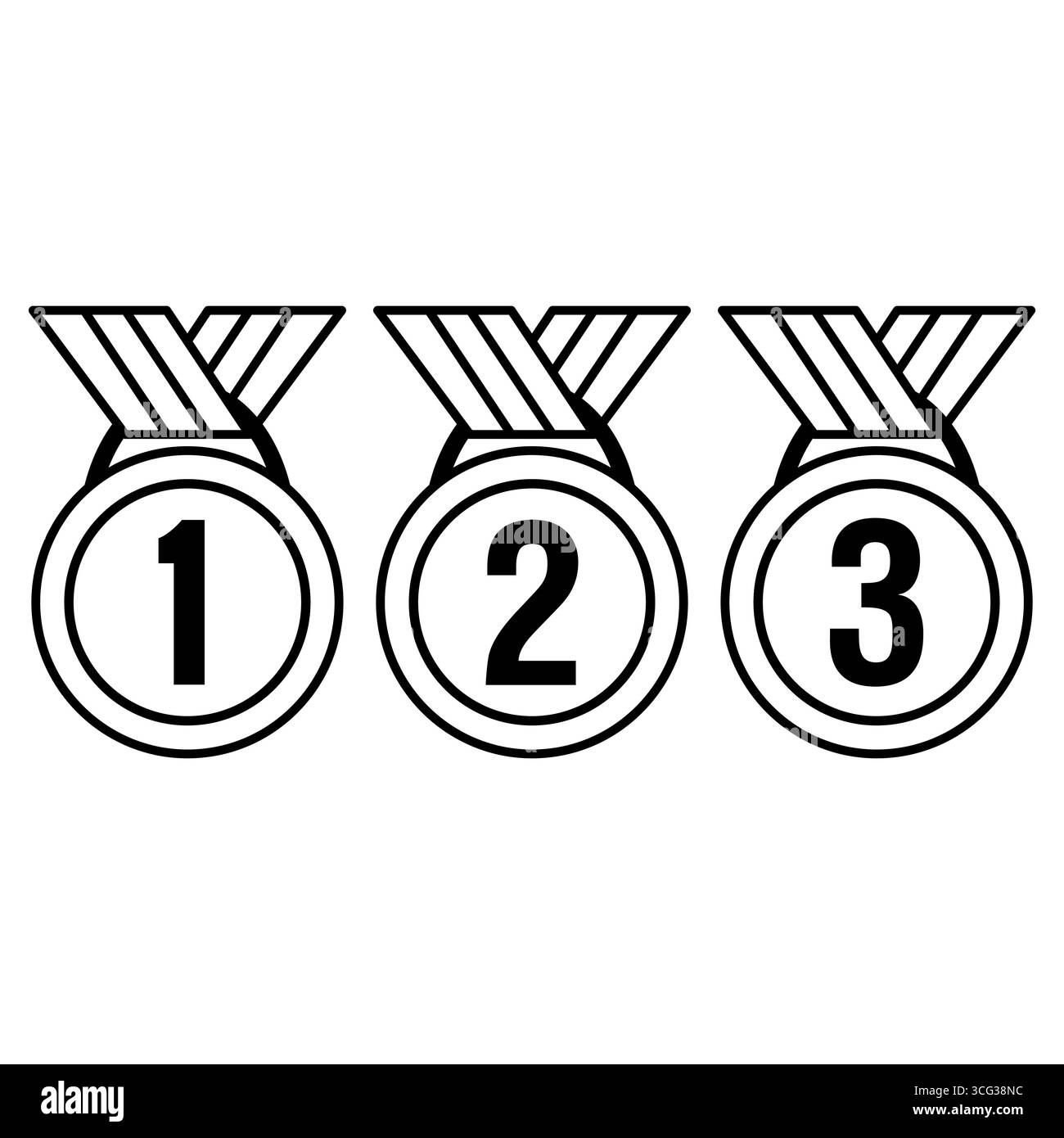 Number one outline minimalist Cut Out Stock Images & Pictures - Alamy