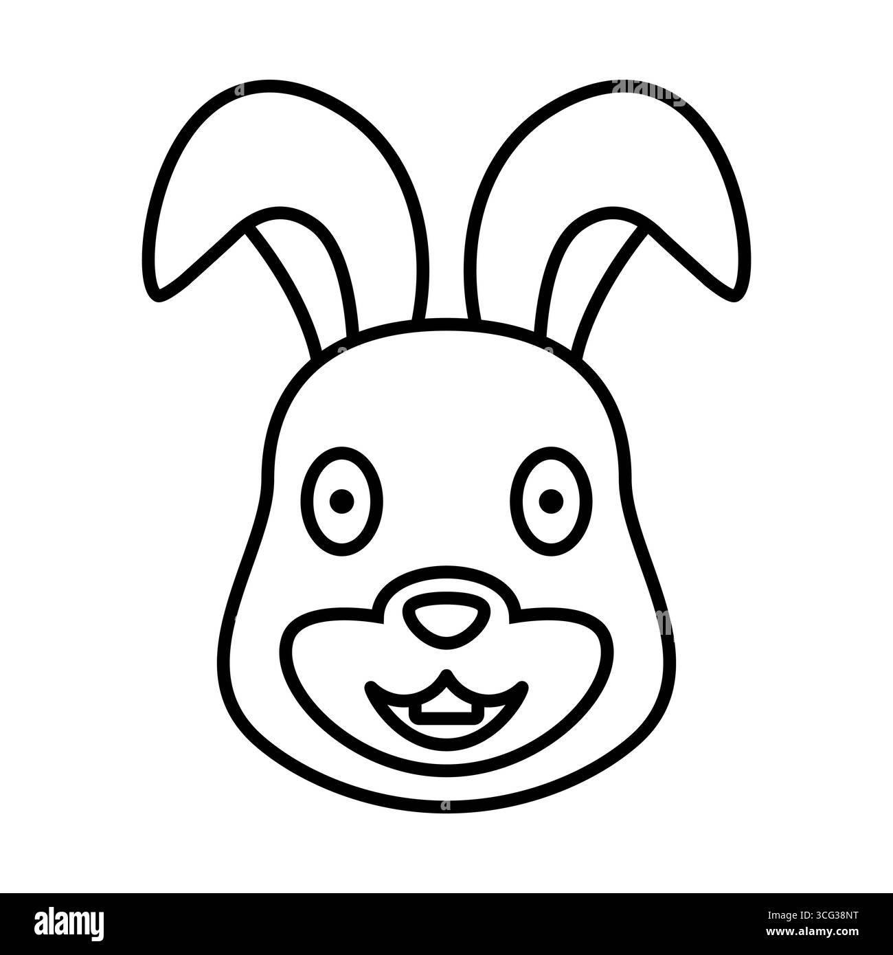 Black rabbit and white nose Cut Out Stock Images & Pictures - Alamy