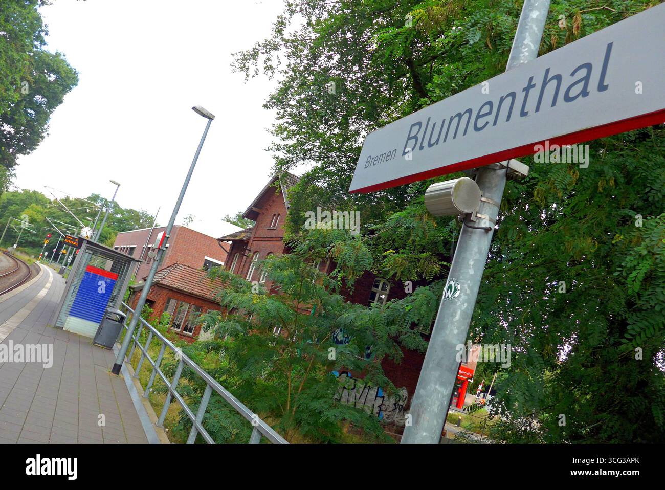 Der Bahnhof von Bremen-Blumenthal. Hier verkehrt die Regio-S-Bahn ...