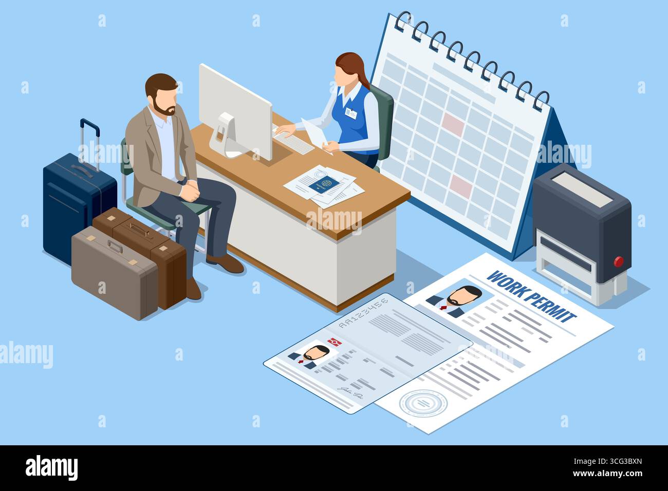 Work documents journey in Stock Vector Images - Alamy