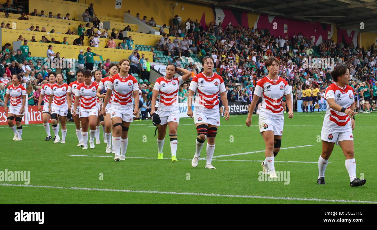 Japan players after Women’s Rugby World Cup 2025 Pool C match between ...