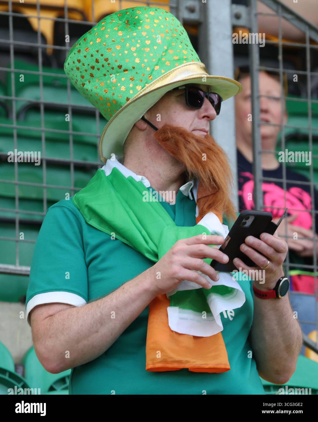 Irish FaN during Women’s Rugby World Cup 2025 Pool C match between ...