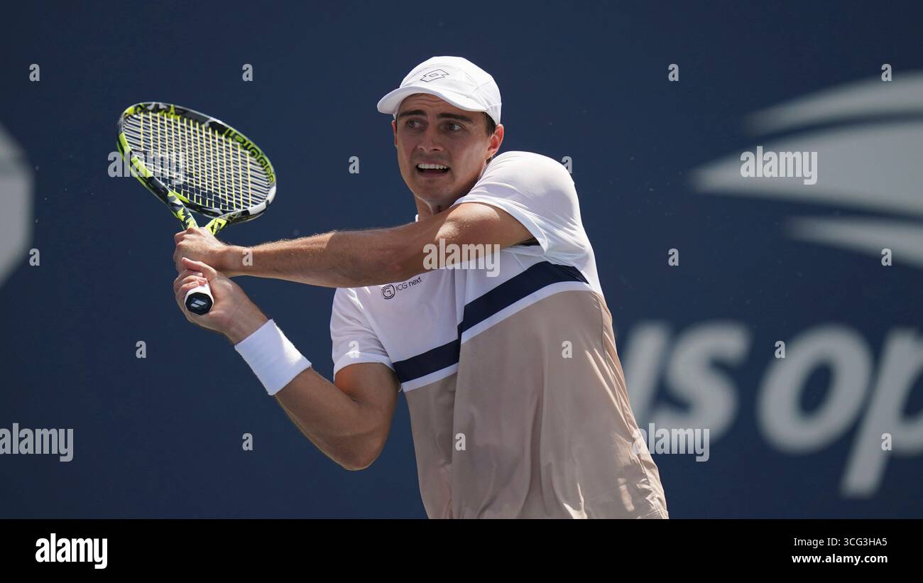 Adam Walton of Australia during the first round of the U.S. Open tennis ...