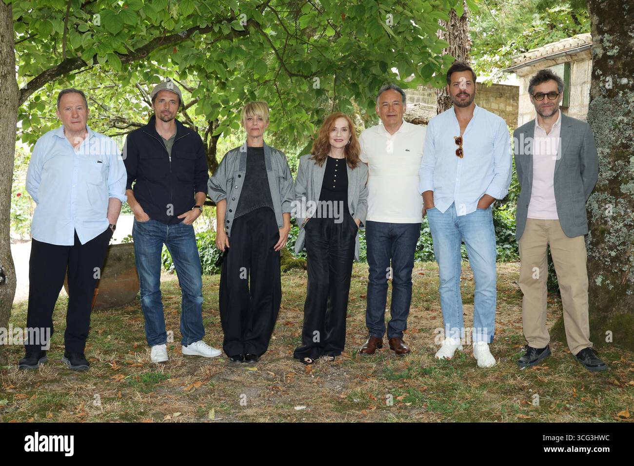 France. 26th Aug, 2025. Andre Marcon, Raphael Personnaz, Marina Fois, Isabelle Huppert, Thierry ...