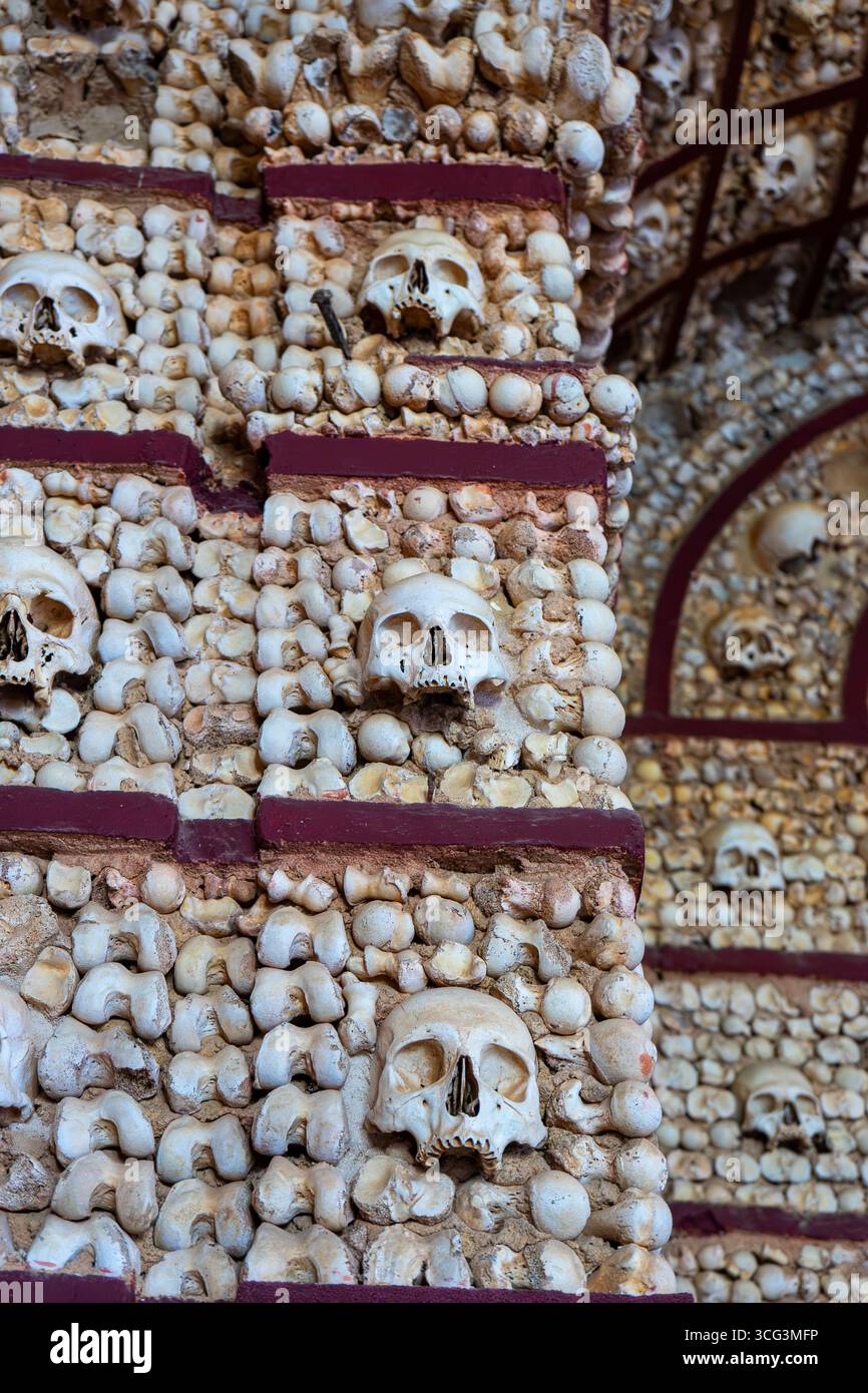 09.05.2017, Faro, Portugal: Interior view of the Chapel of Bones ...