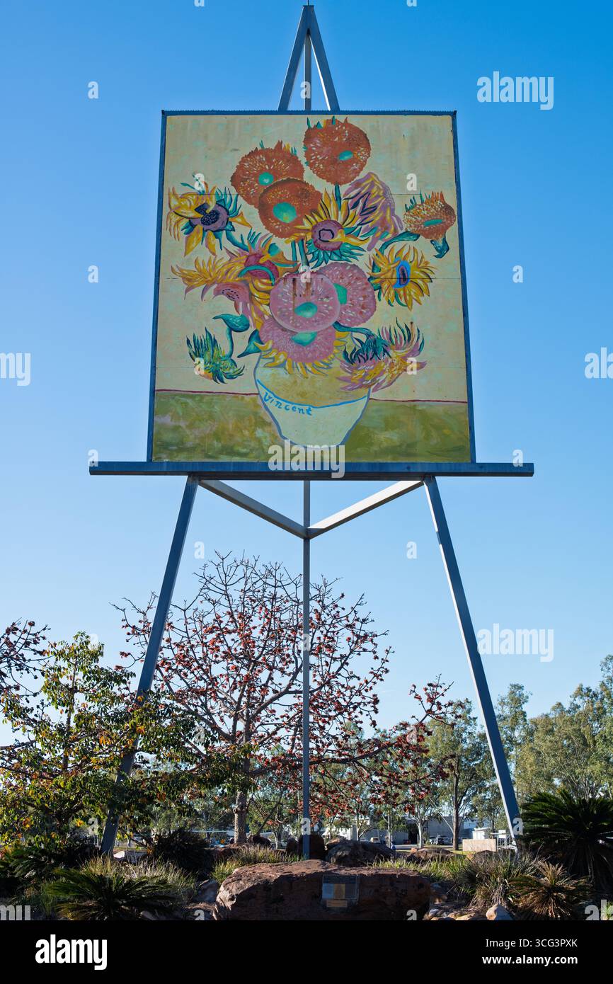Emerald, Queensland, Australia - August 2025: The Big Easel, public ...