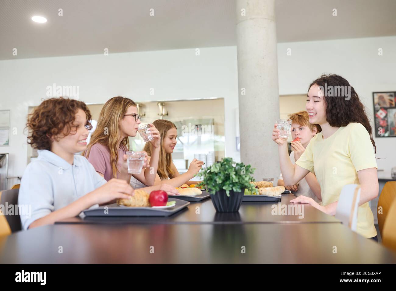 Group friends enjoying warm hi-res stock photography and images - Alamy