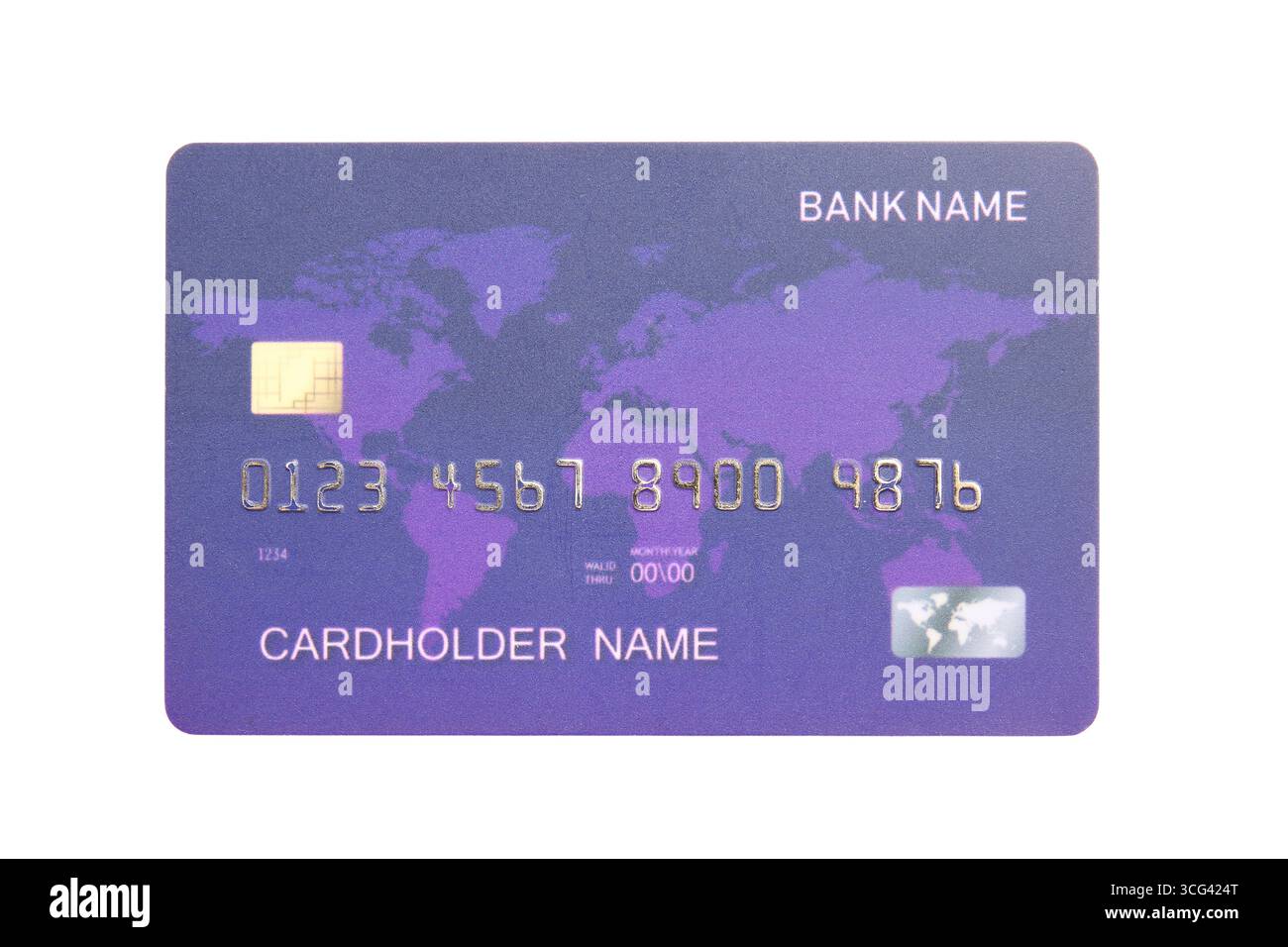 Purple credit card on Cut Out Stock Images & Pictures - Alamy